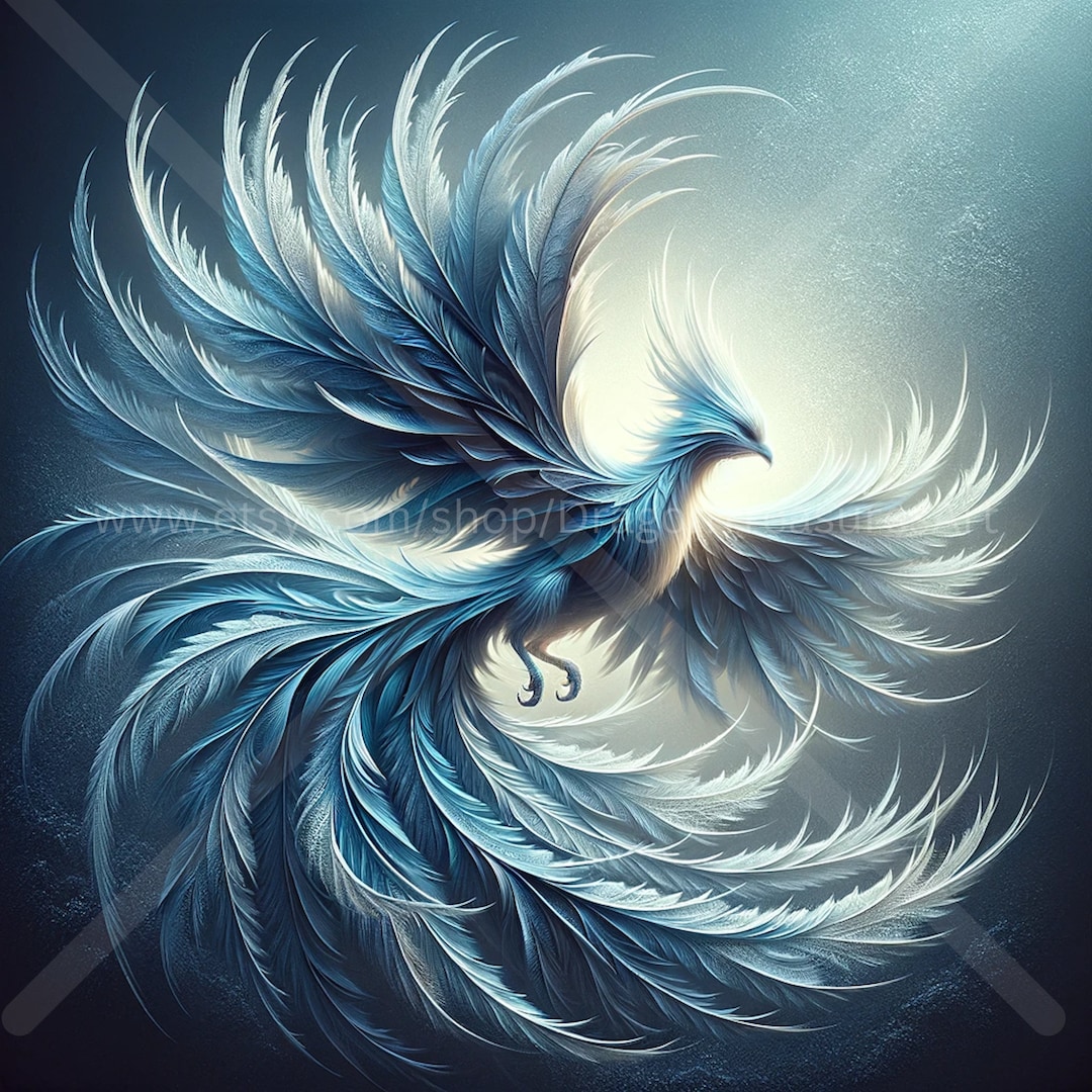 Holy Phoenix Download: Digital Art, Instant Downloadable Wallpaper ...