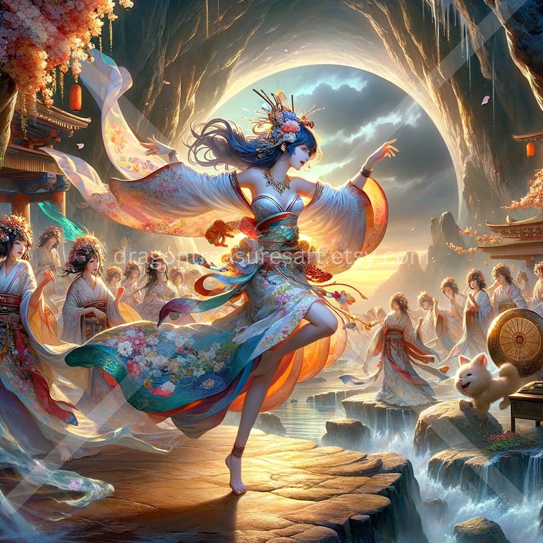 Ame-no-uzume Download: Digital Art, Instant Downloadable Wallpaper ...