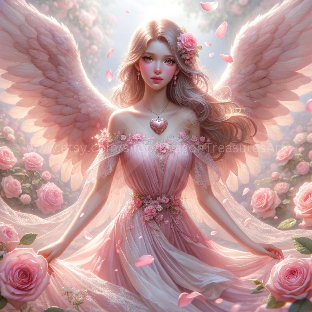 Rosé Angel Download: Digital Art, Instant Downloadable Wallpaper ...