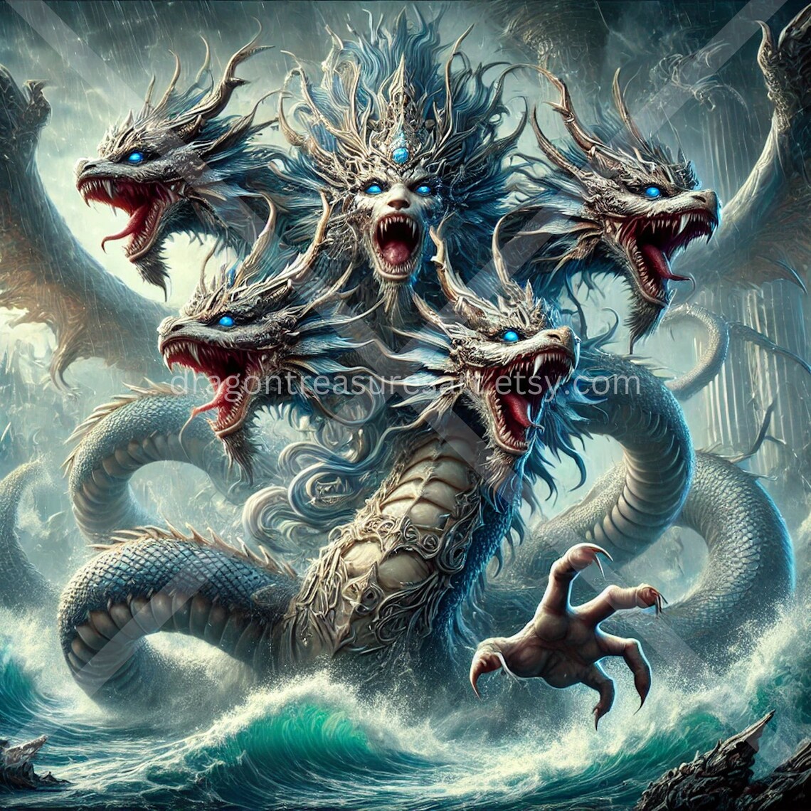 Tiamat Download: Digital Art, Instant Downloadable Wallpaper ...