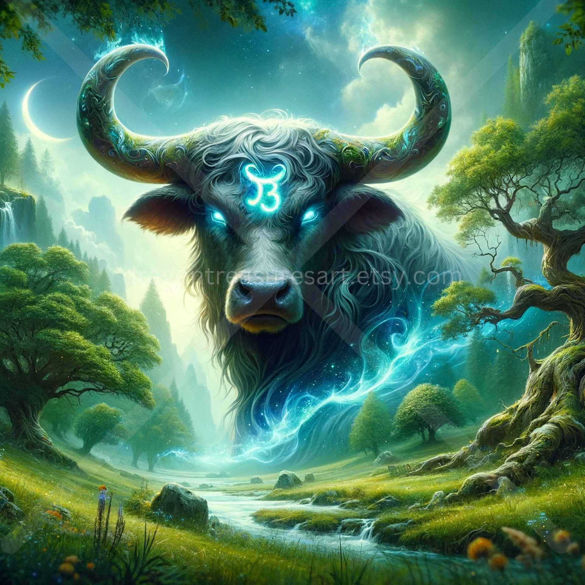 Taurus Download: Digital Art, Instant Downloadable Wallpaper ...