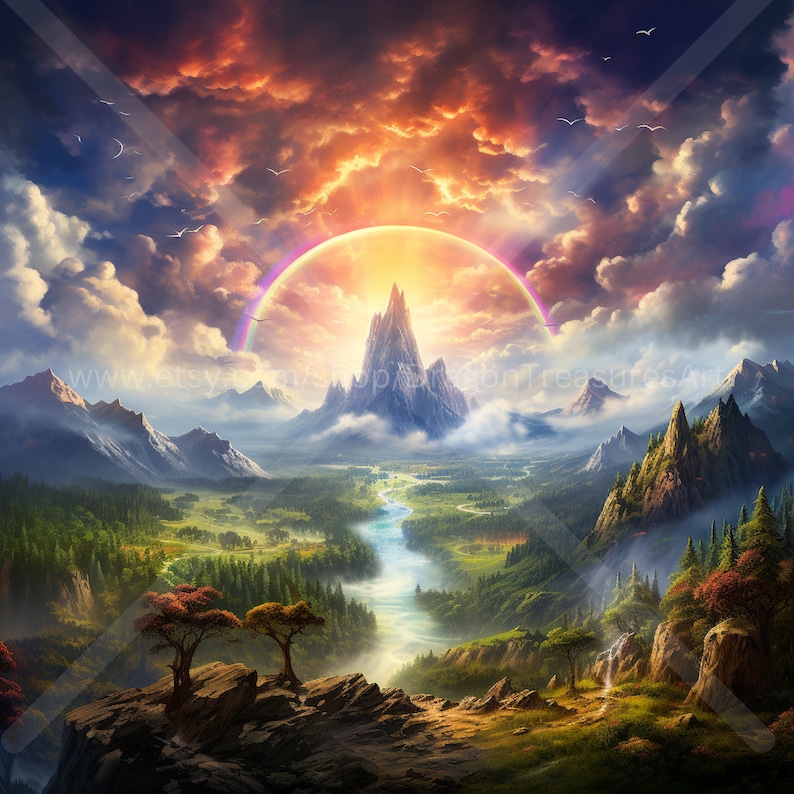 Mt. Olympus Download: Digital Art, Instant Downloadable Wallpaper ... Mt. Olympus Download: Digital Art, Instant Downloadable Wallpaper ...