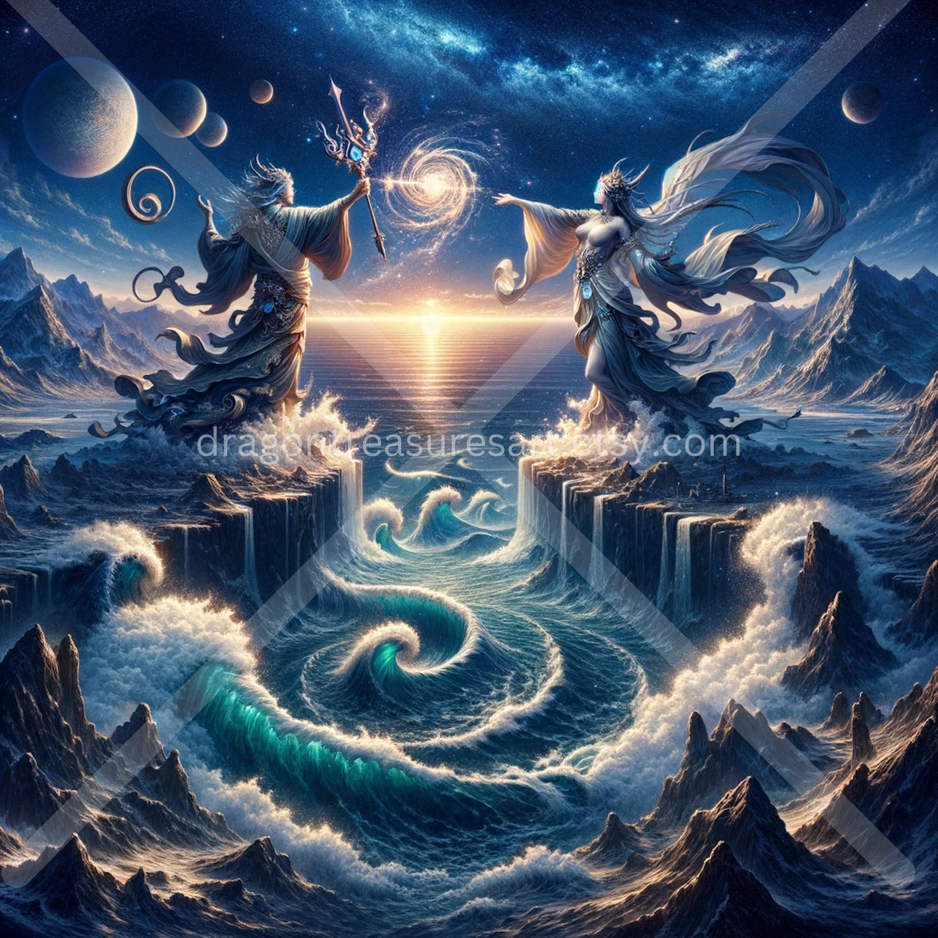 Izanagi & Izanami Download: Digital Art, Instant Downloadable Wallpaper ...