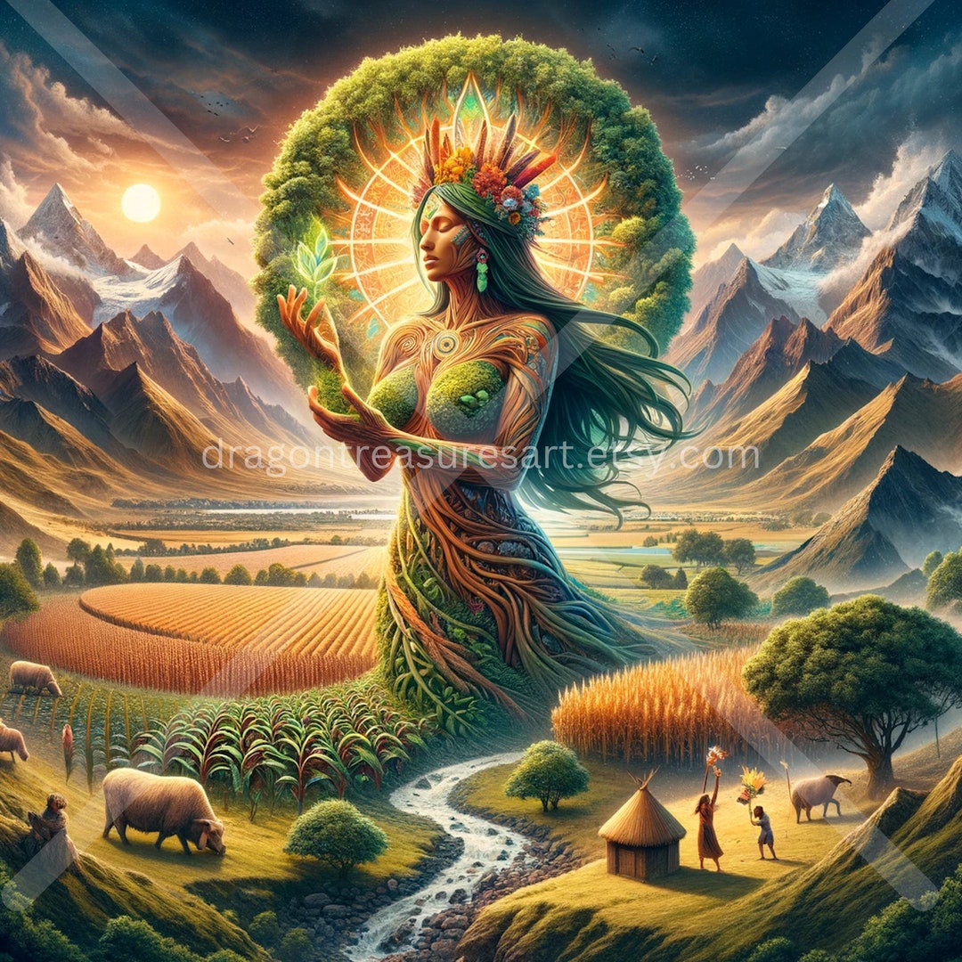 Pachamama Download: Digital Art, Instant Downloadable Wallpaper ...