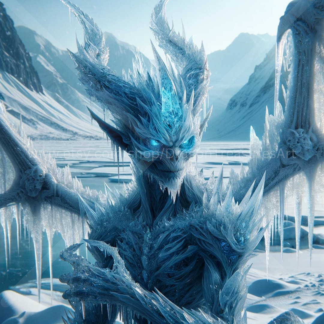Ice Demon Download: Digital Art, Instant Downloadable Wallpaper ...