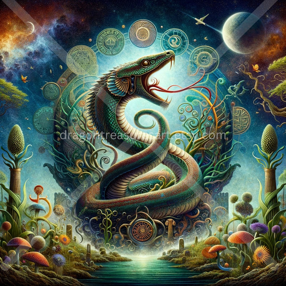 Ningizzida Download: Digital Art, Instant Downloadable Wallpaper ...