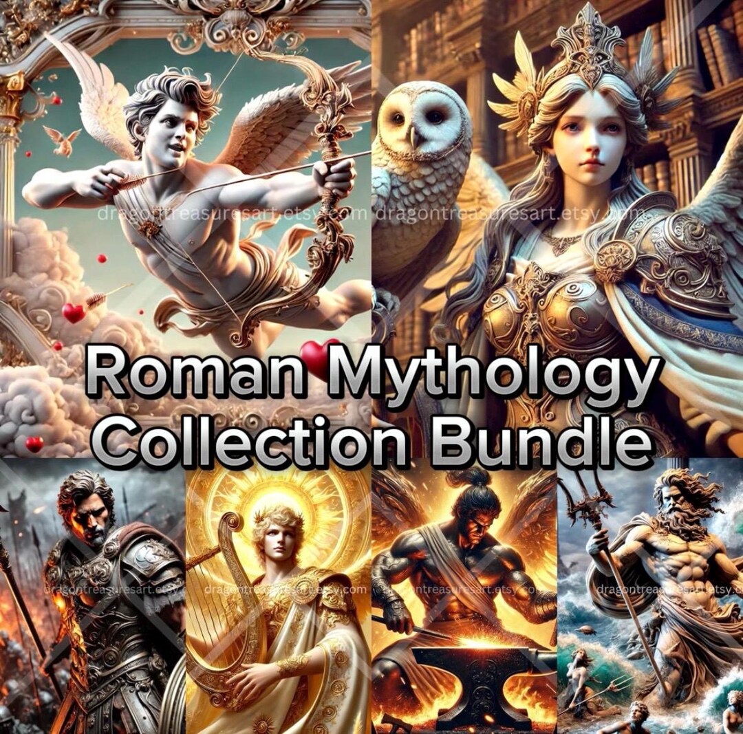 Roman Mythology Collection Bundle: Digital Art, Instant Downloadable ...