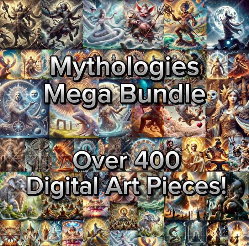 MYTHOLOGIES MEGA BUNDLE: Digital Art, Instant Downloadable Wallpaper ...
