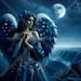 Lunar Angel Download: Digital Art, Instant Downloadable Wallpaper ...