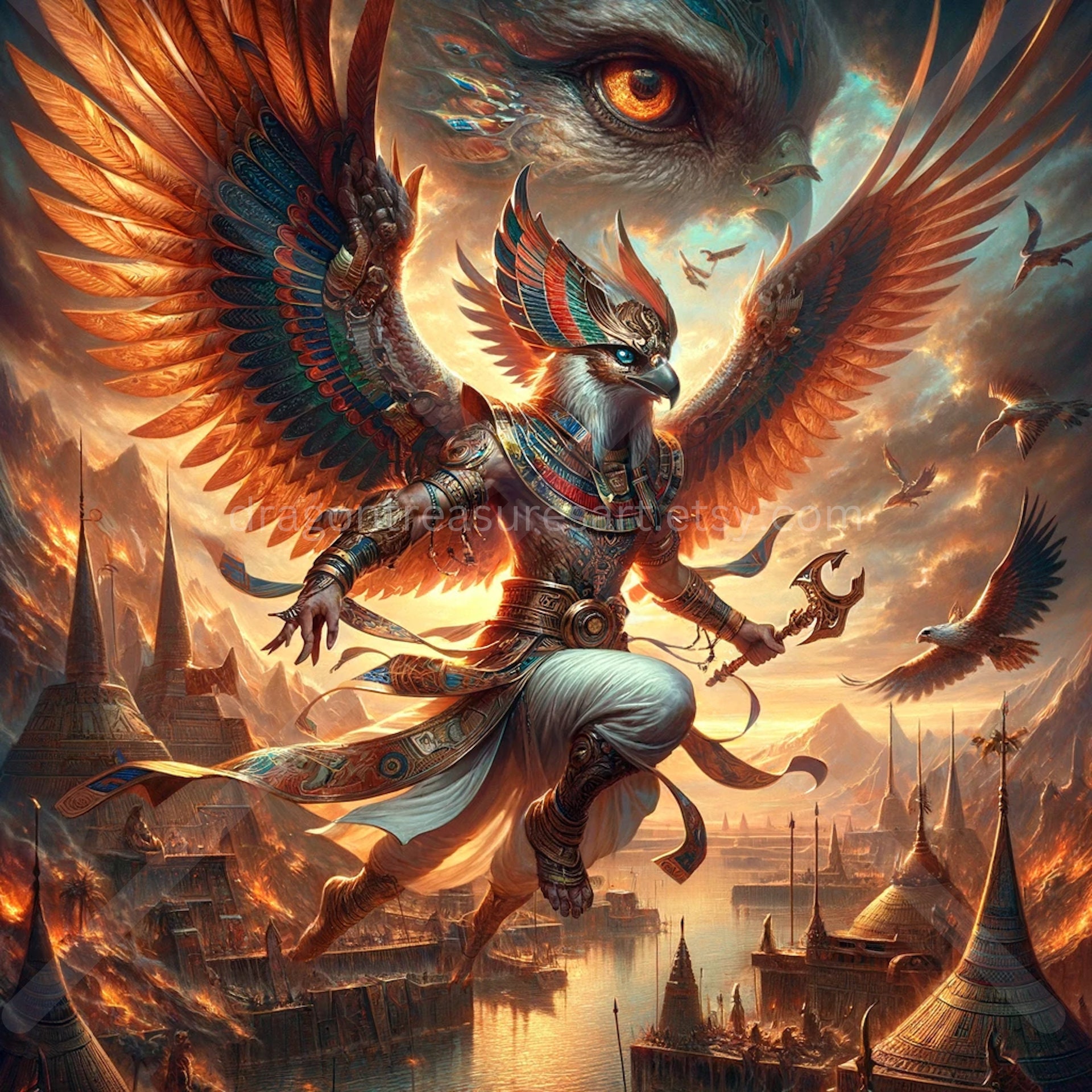 Horus Download: Digital Art, Instant Downloadable Wallpaper ...