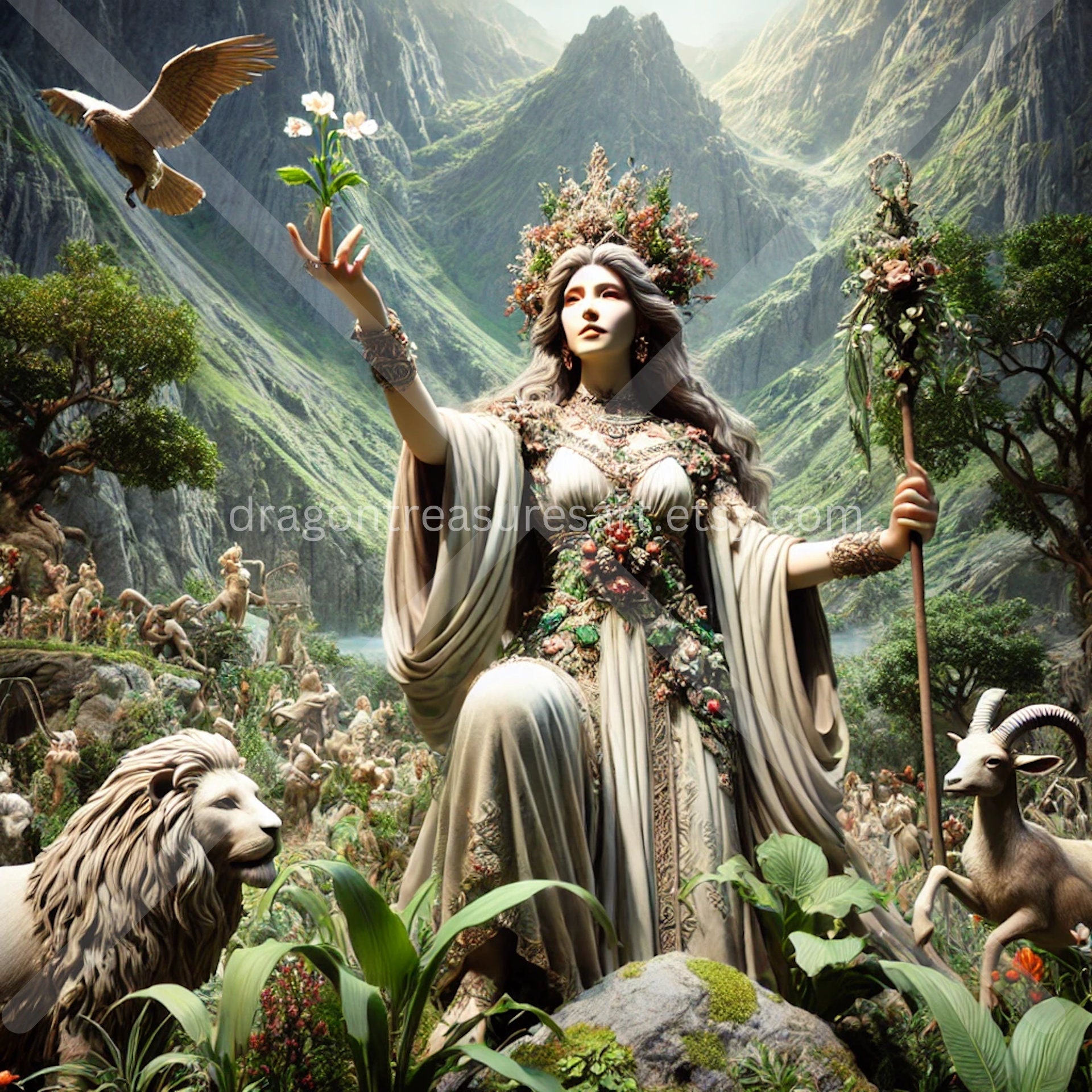 Ninhursag Download: Digital Art, Instant Downloadable Wallpaper ...