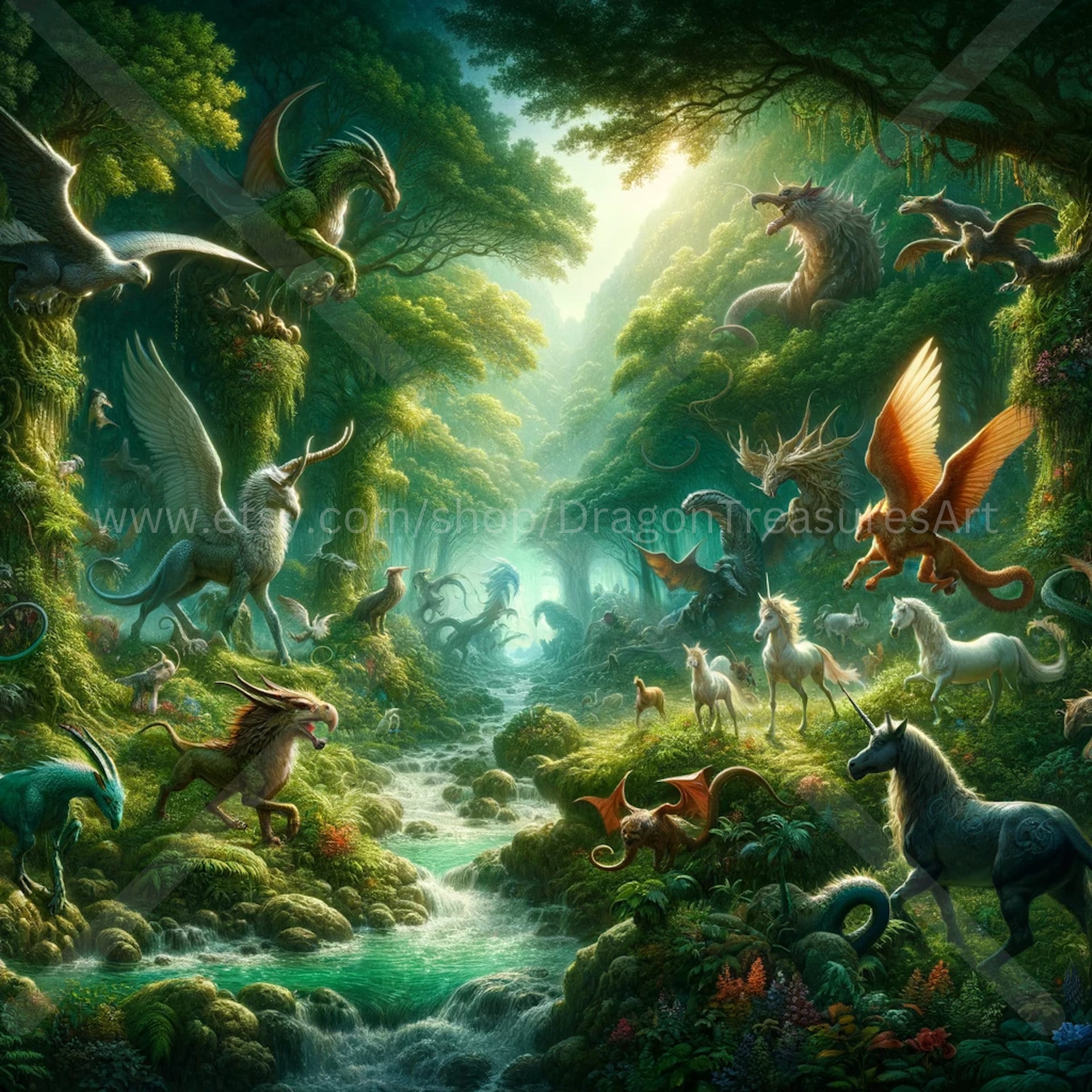 The Gathering Download: Digital Art, Instant Downloadable Wallpaper ...