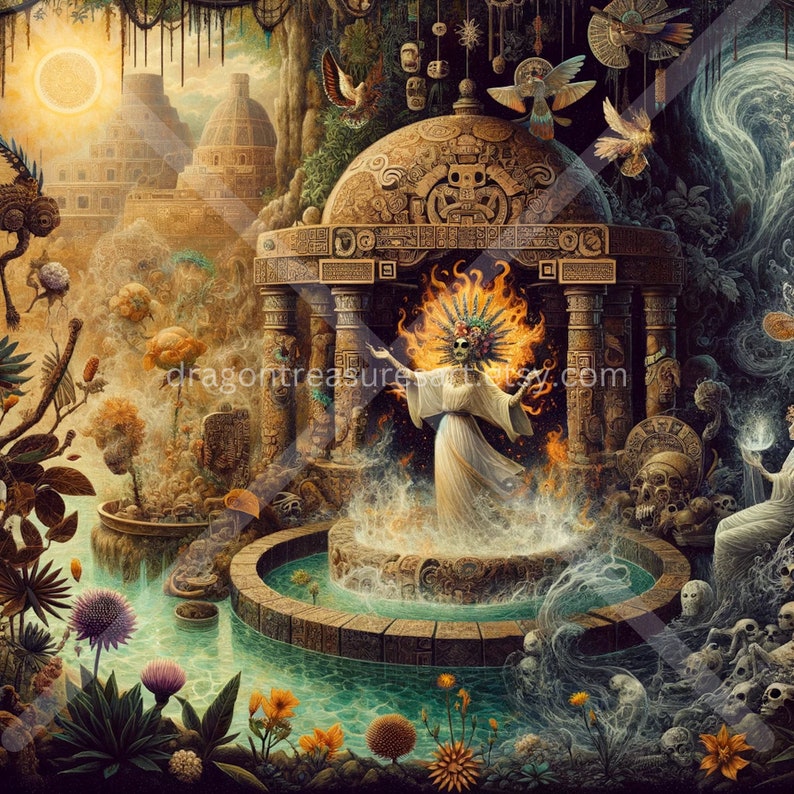 Tlazolteotl Download: Digital Art, Instant Downloadable Wallpaper ...