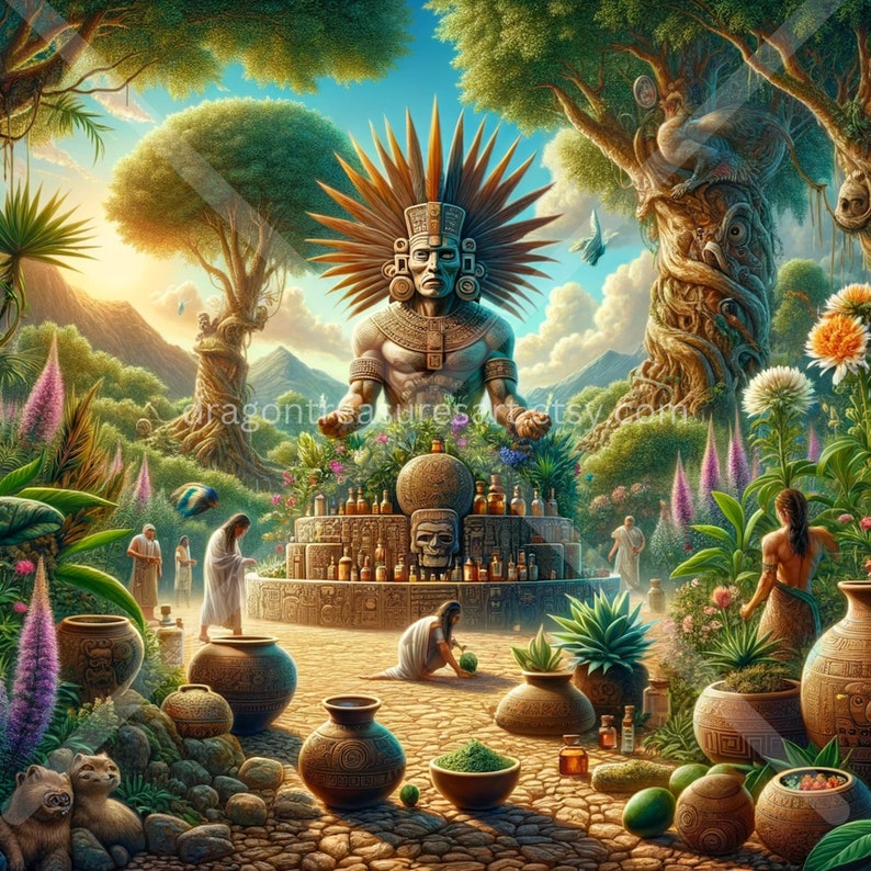 Patecatl Download: Digital Art, Instant Downloadable Wallpaper ...