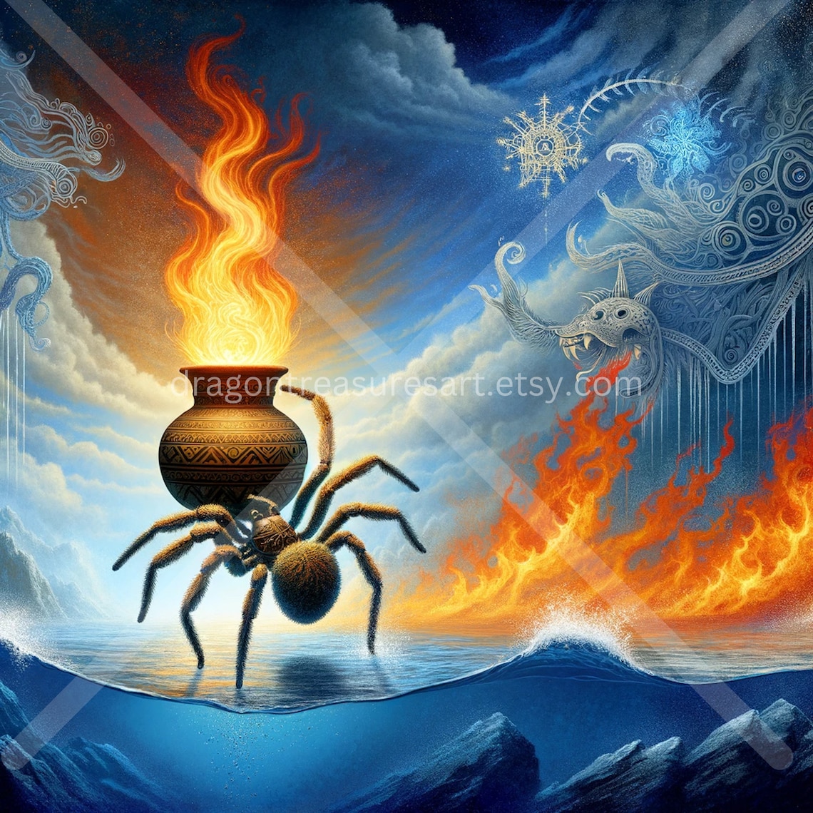 Cherokee Water Spider Download: Digital Art, Instant Downloadable ...