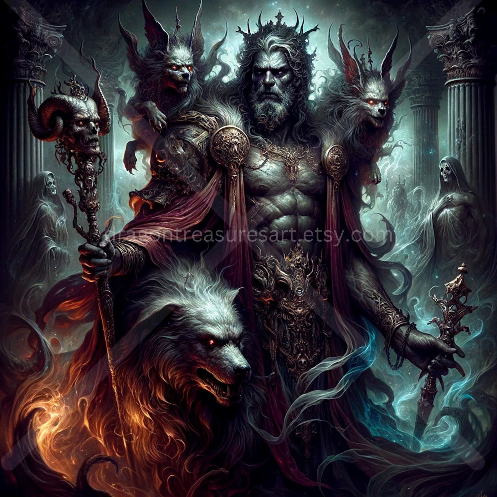 Hades Download: Digital Art, Instant Downloadable Wallpaper ...