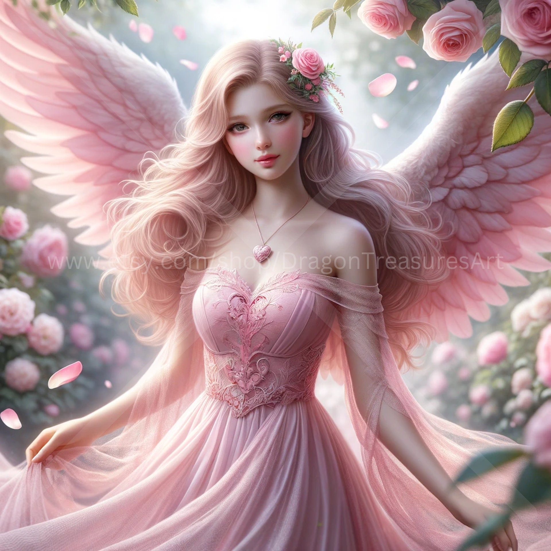 Rosé Angel Download: Digital Art, Instant Downloadable Wallpaper ...