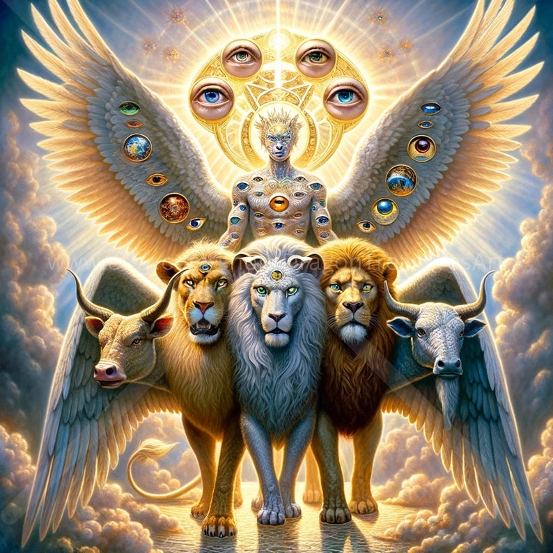 Cherubim Download: Digital Art, Instant Downloadable Wallpaper, Downloadable Fantasy Art ...