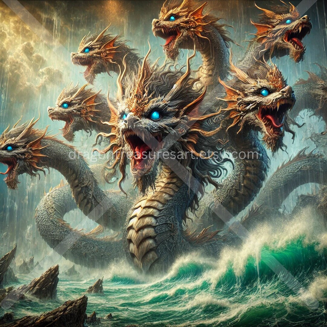 Tiamat Download: Digital Art, Instant Downloadable Wallpaper ...