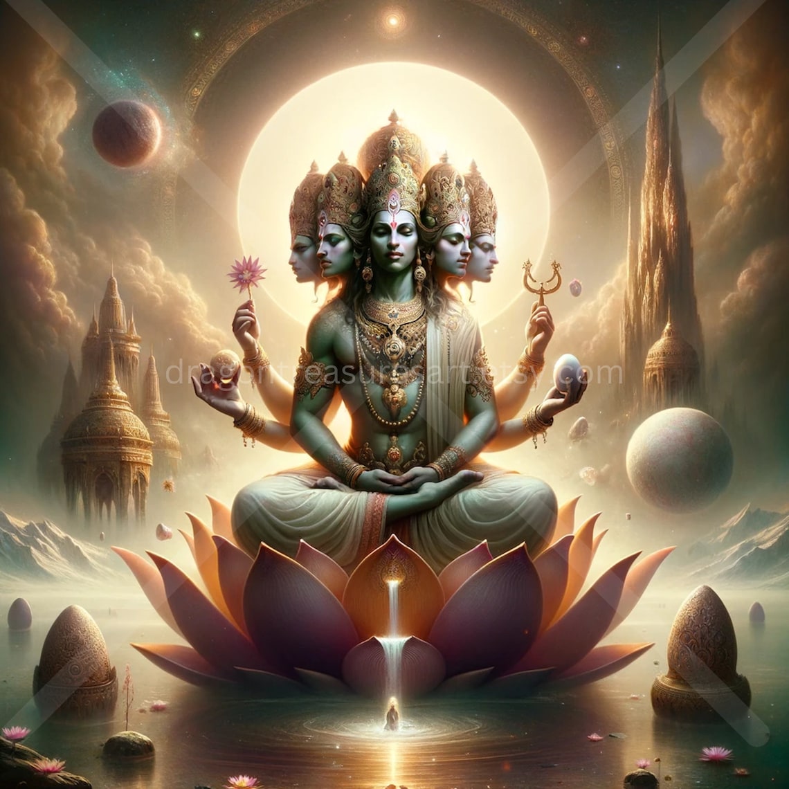 Brahma Download: Digital Art, Instant Downloadable Wallpaper ...