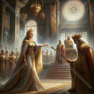 Queen Esther Download: Digital Art, Instant Downloadable Wallpaper ...