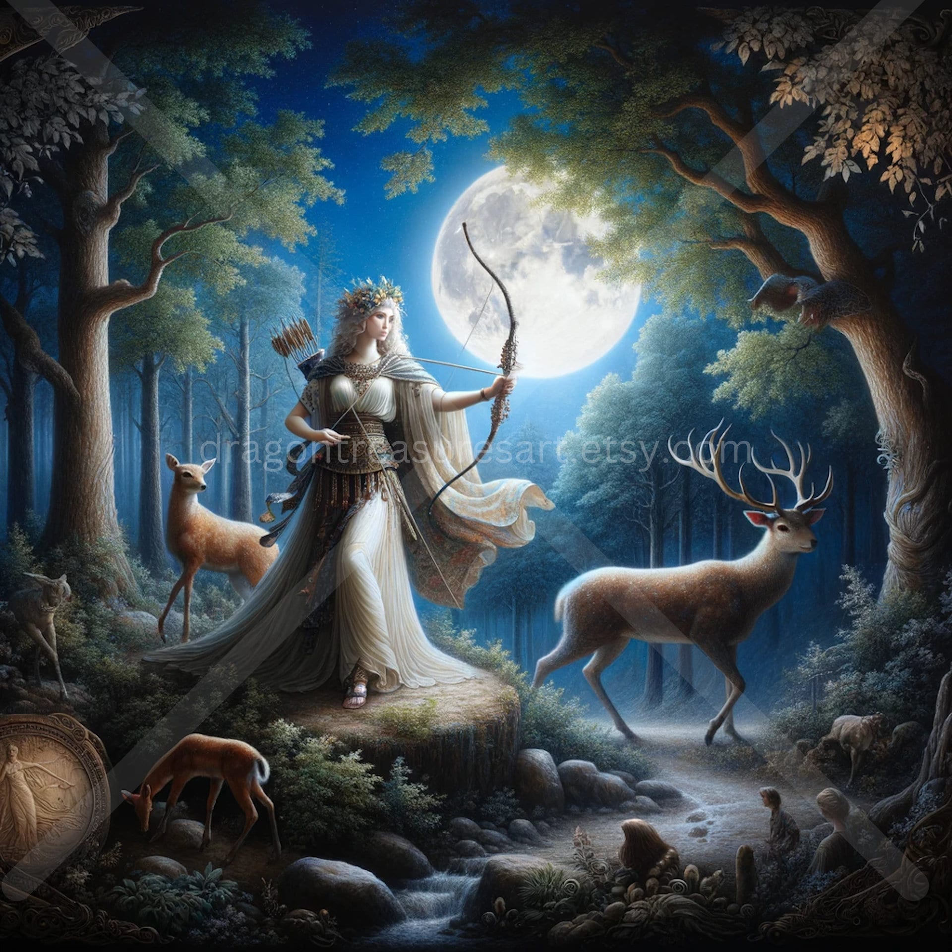 Artemis Download: Digital Art, Instant Downloadable Wallpaper ...