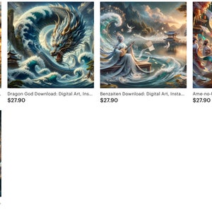 Japanese Mythology Collection Bundle: Digital Art, Instant Downloadable ...
