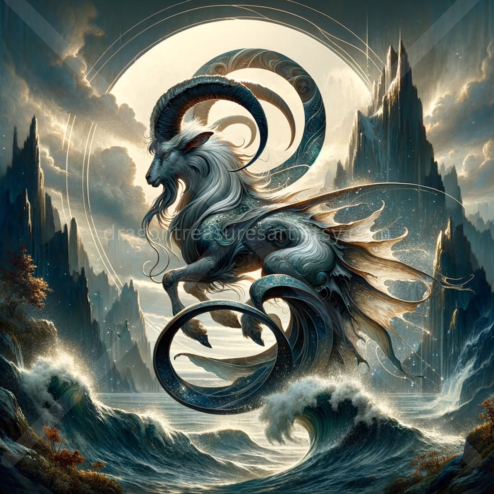 Capricorn Download: Digital Art, Instant Downloadable Wallpaper ...