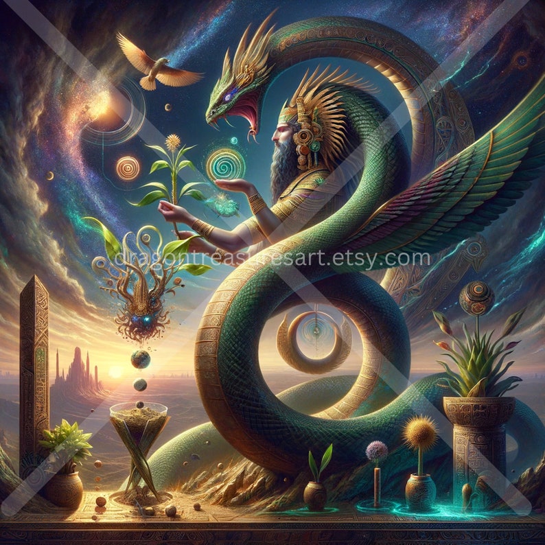 Ningizzida Download: Digital Art, Instant Downloadable Wallpaper ...