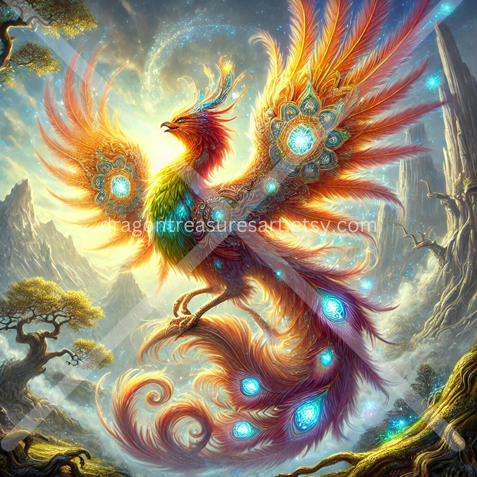 Simurgh Download: Digital Art, Instant Downloadable Wallpaper ...