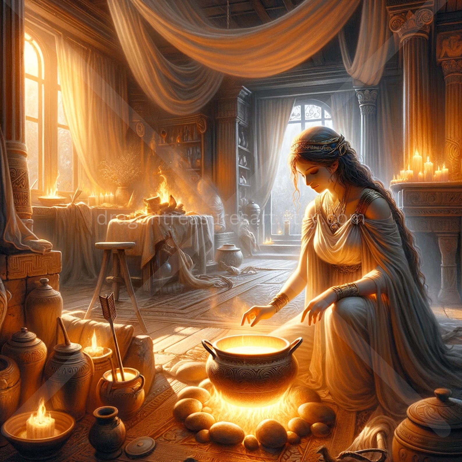 Hestia Download: Digital Art, Instant Downloadable Wallpaper ...