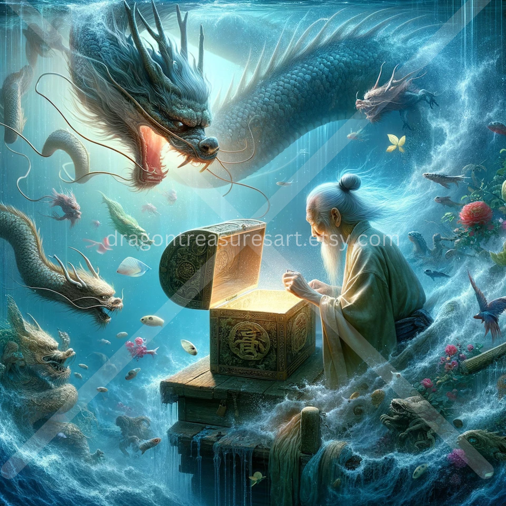 Urashima Taro Download: Digital Art, Instant Downloadable Wallpaper ...