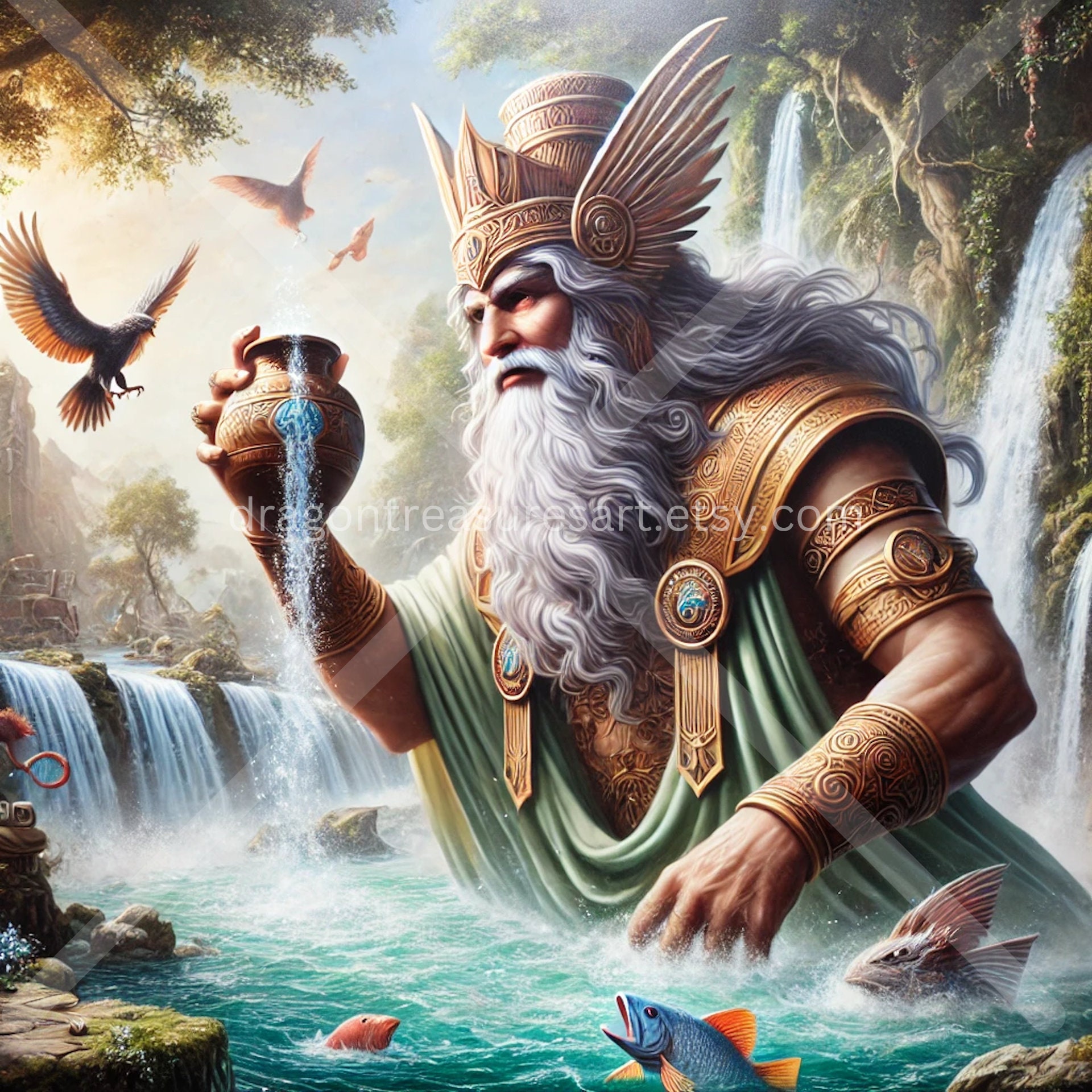 Enki Download: Digital Art, Instant Downloadable Wallpaper ...