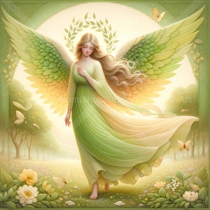Nature Angel Download: Digital Art, Instant Downloadable Wallpaper ...