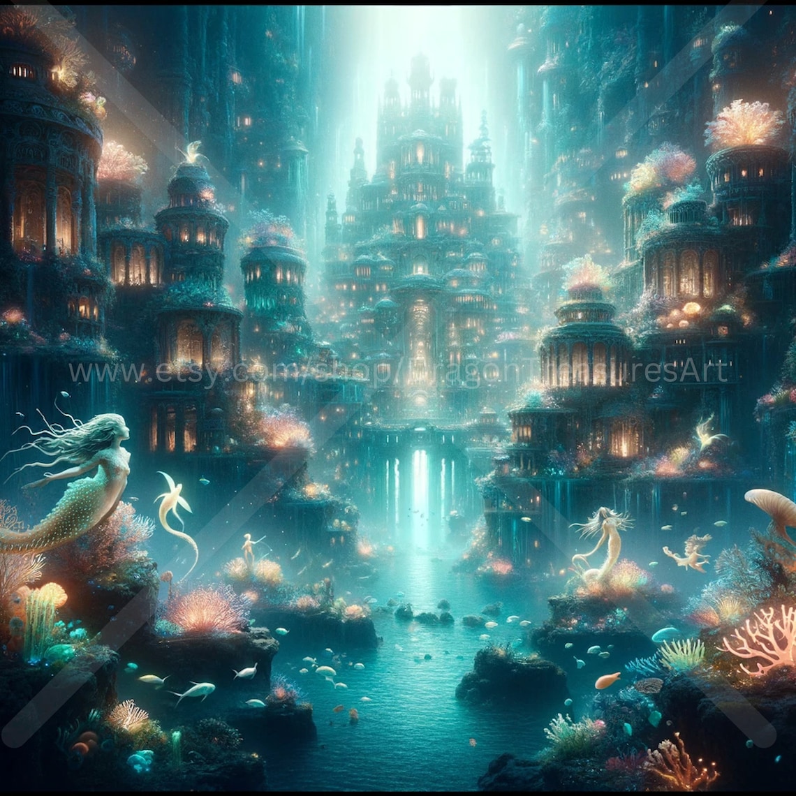 Atlantis Download: Digital Art, Instant Downloadable Wallpaper ...