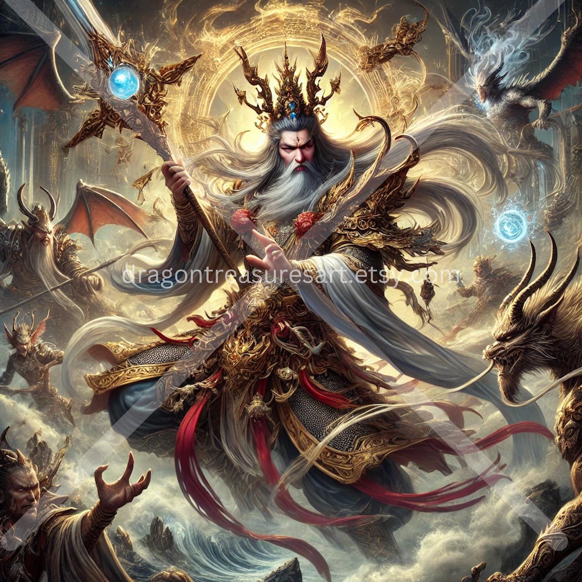 Zhong Kui, the Demon Queller Download: Digital Art, Instant ...