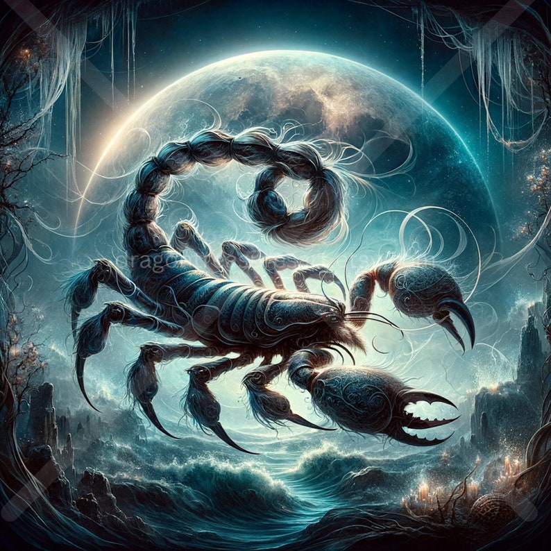 Scorpio Download: Digital Art, Instant Downloadable Wallpaper ...