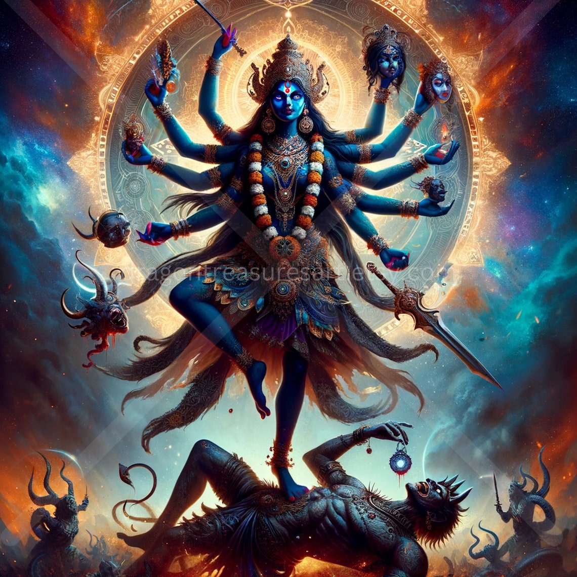 Kali Download: Digital Art, Instant Downloadable Wallpaper ...