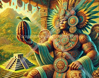 Vucub Caquix Download: Digital Art, Instant Downloadable Wallpaper ...