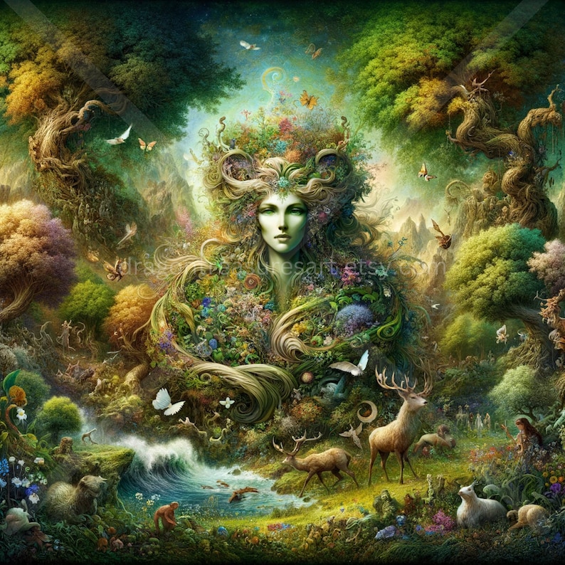 Gaia Download: Digital Art, Instant Downloadable Wallpaper ...