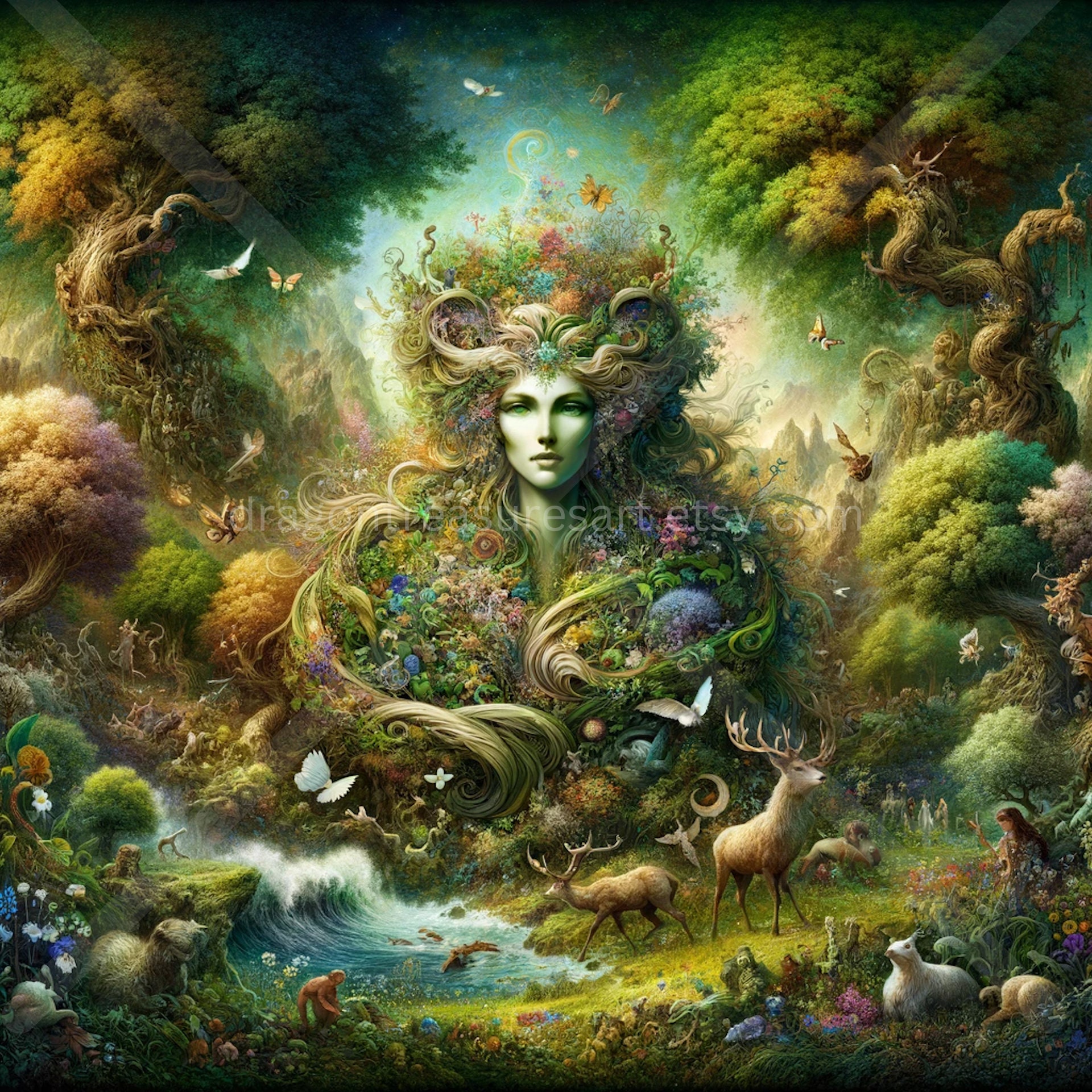 Gaia Download: Digital Art, Instant Downloadable Wallpaper ...