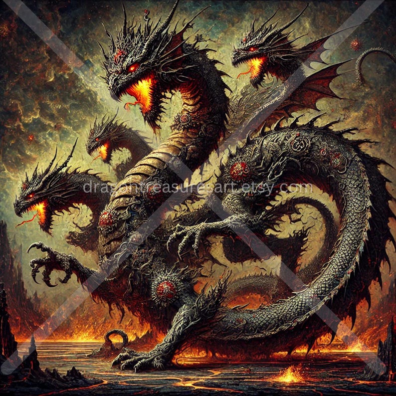 Azi Dahaka Download: Digital Art, Instant Downloadable Wallpaper ...