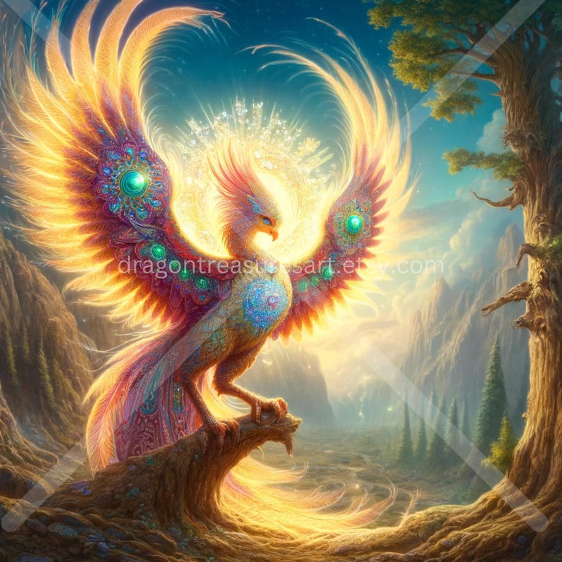 Simurgh Download: Digital Art, Instant Downloadable Wallpaper ...