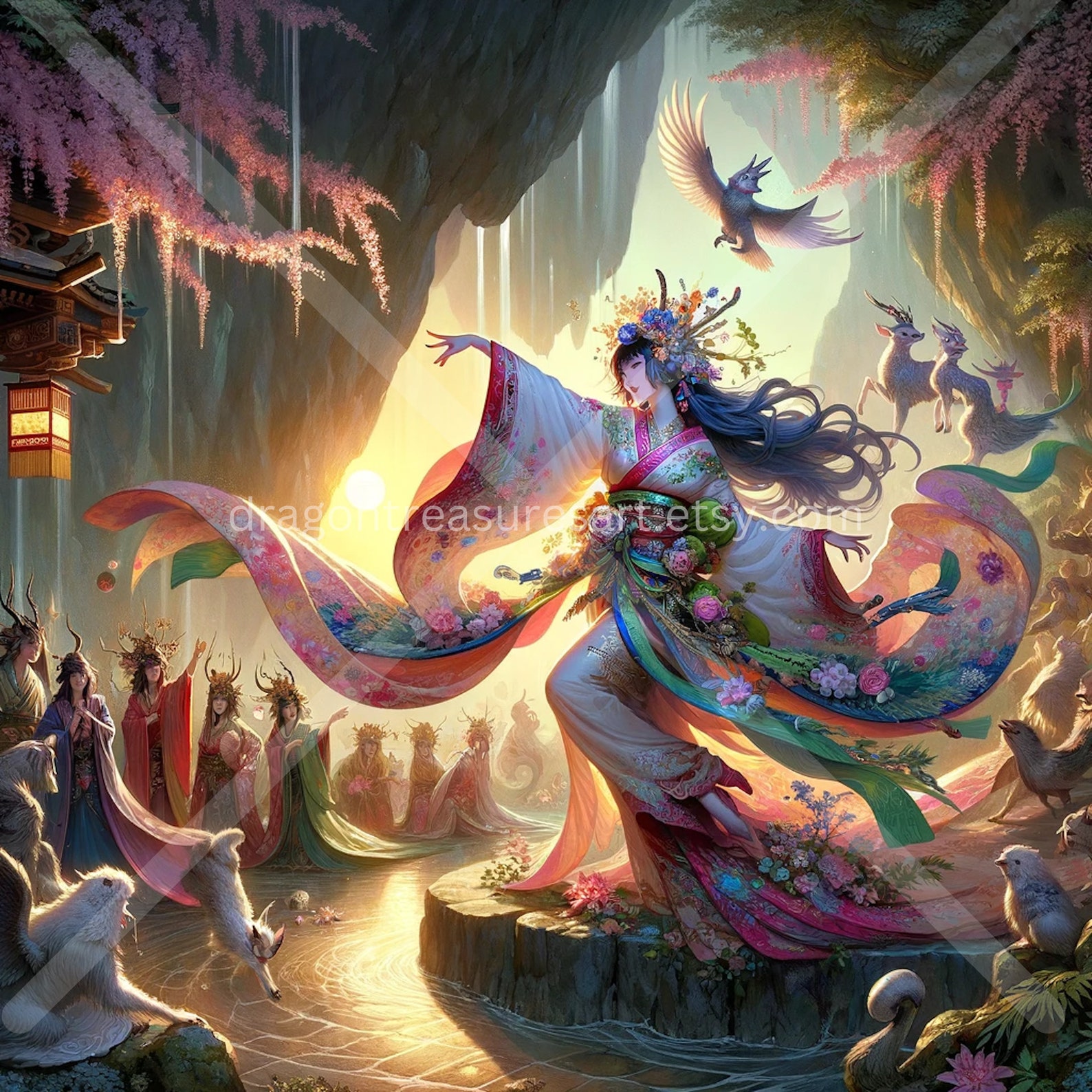 Ame-no-uzume Download: Digital Art, Instant Downloadable Wallpaper ...