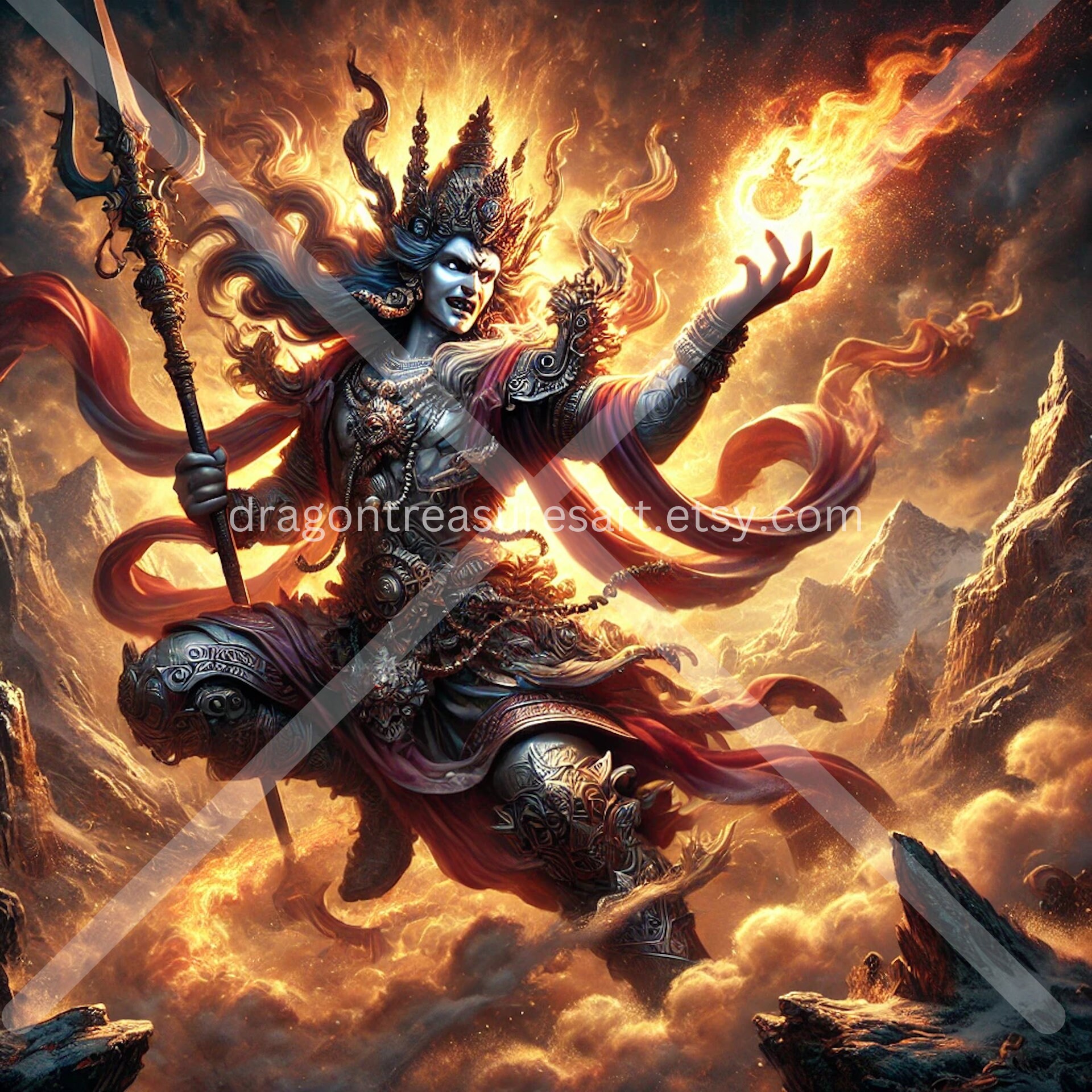 Vajrapani Download: Digital Art, Instant Downloadable Wallpaper ...