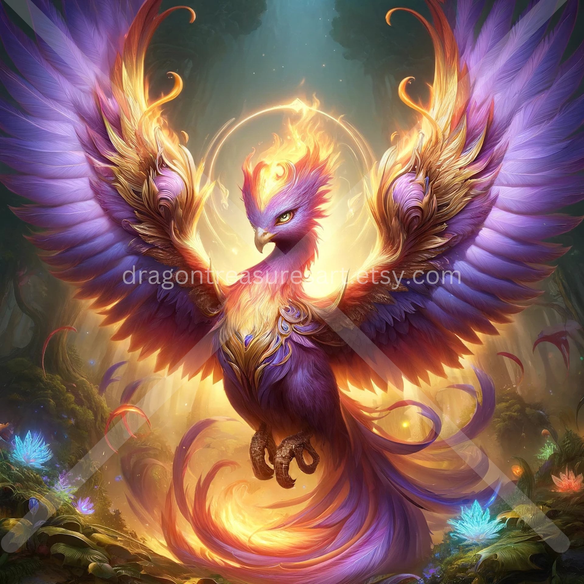 Royal Phoenix Download: Digital Art, Instant Downloadable Wallpaper ...