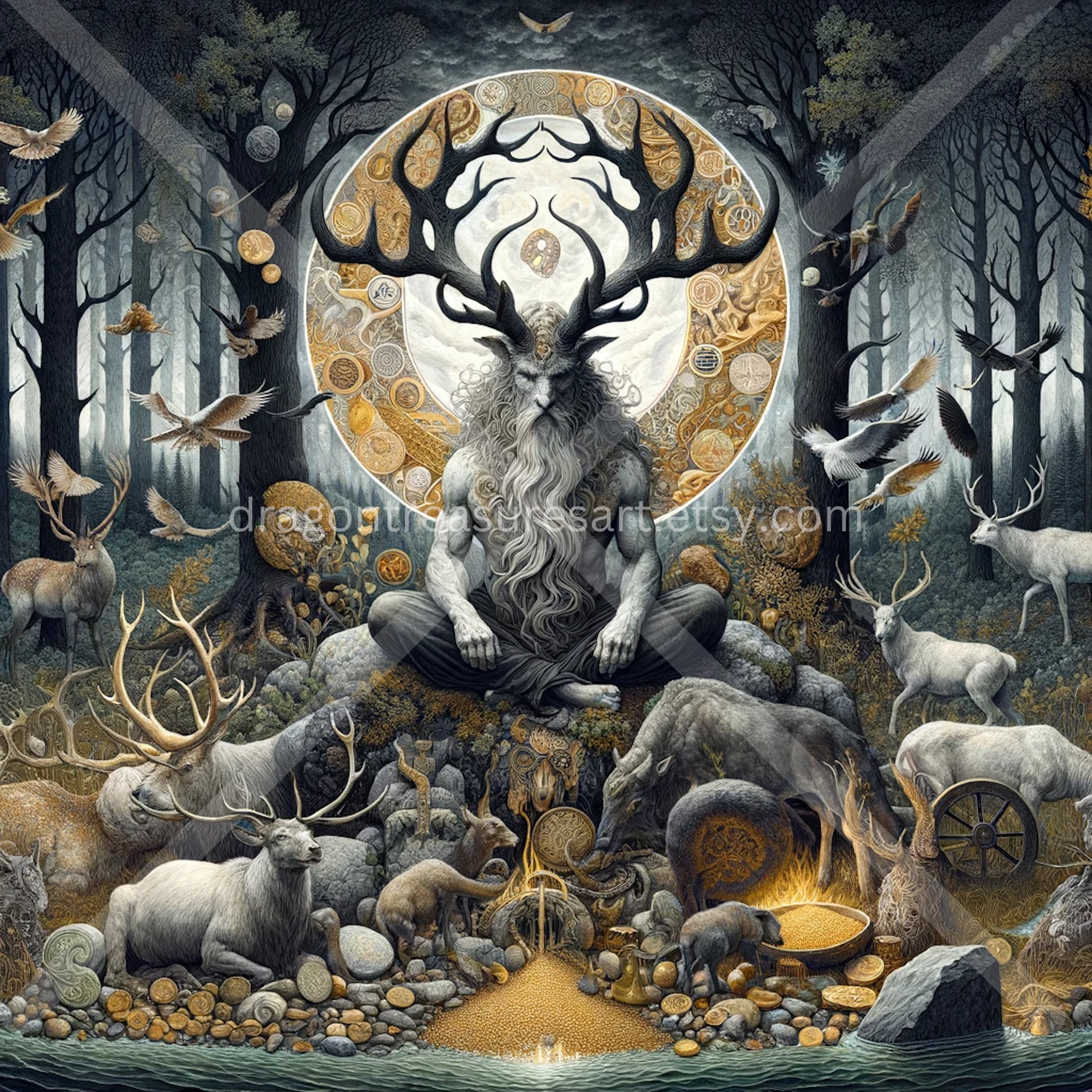 Cernunnos Download: Digital Art, Instant Downloadable Wallpaper ...