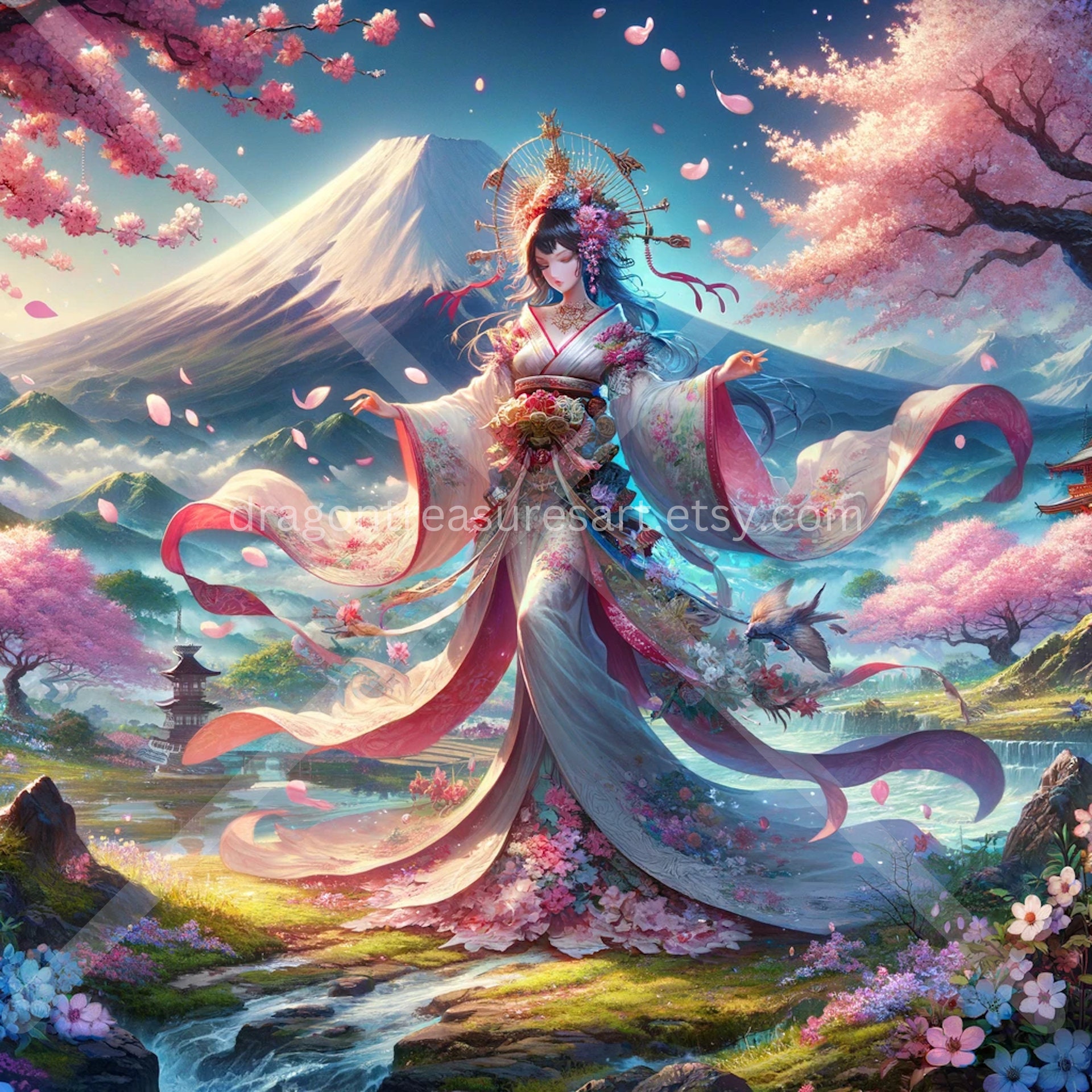 Konohanasakuya-hime Download: Digital Art, Instant Downloadable ...