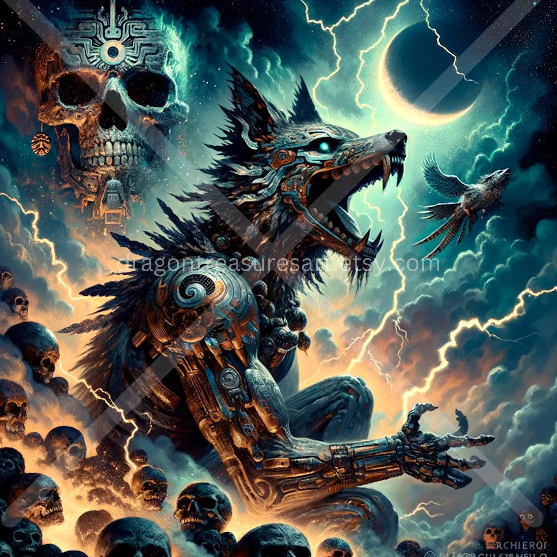 Xolotl Download: Digital Art, Instant Downloadable Wallpaper ...