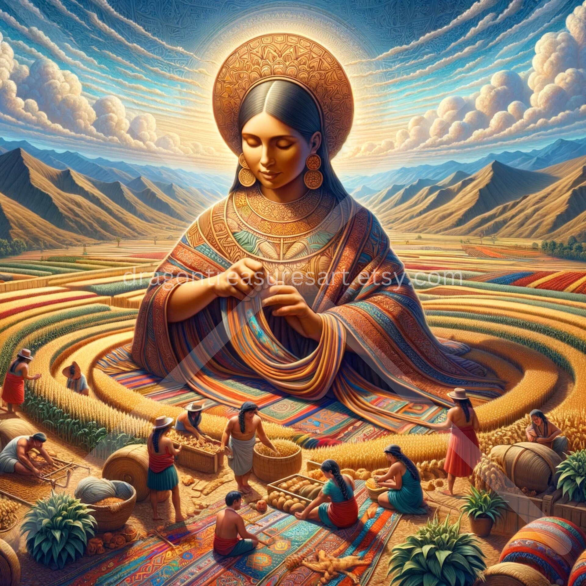 Mama Ocllo Download: Digital Art, Instant Downloadable Wallpaper ...